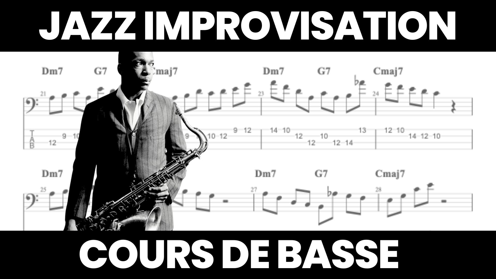 Improvisation Jazz à la Basse avec les II V I de Coltrane